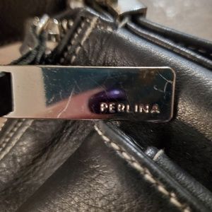 Perlina | Bags | Perlina Black Leather Shoulder Bag | Poshmark